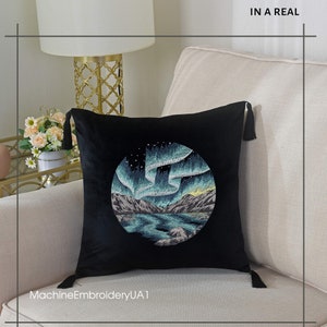 North Light Machine Embroidery Design - Northern Lights Embroidery ...