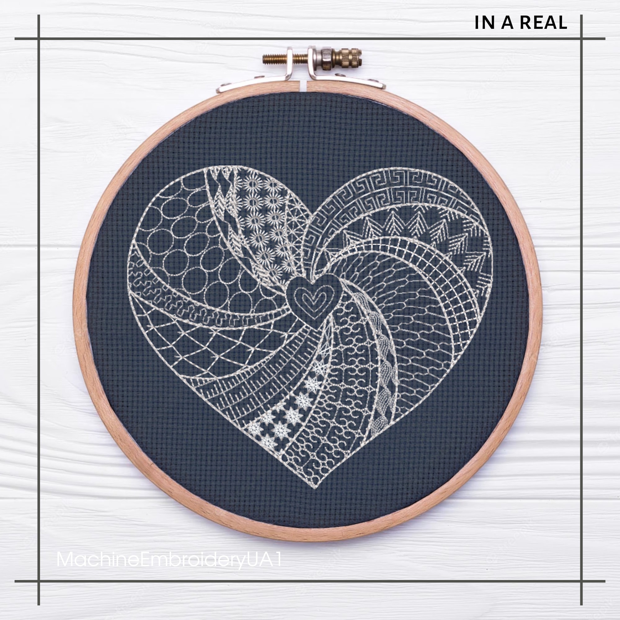 Heart Outline Stitch Machine Embroidery Design Heart Motifs - Etsy