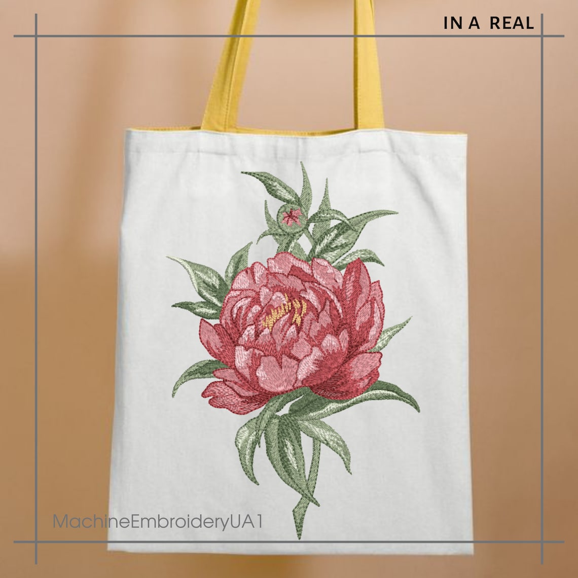 Peony Machine Embroidery Design Artistic Embroidery 8 - Etsy
