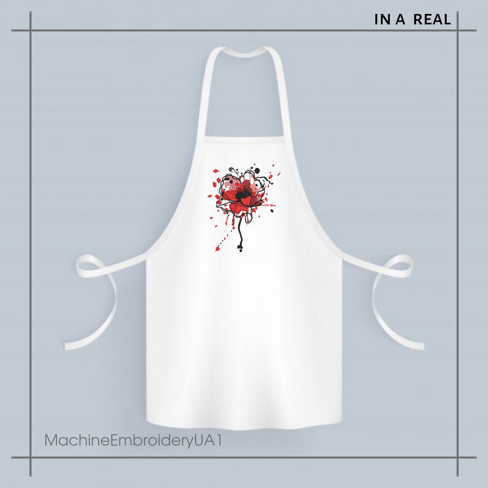 Poppy Machine Embroidery Design Watercolor Embroidery 7 - Etsy