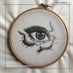 Girl's Eye Machine Embroidery Design - Girl's Eye Embroidery Files - 7 ...