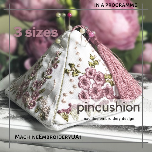 Pin Cushion Machine Embroidery Design Machine Embroidery - Etsy