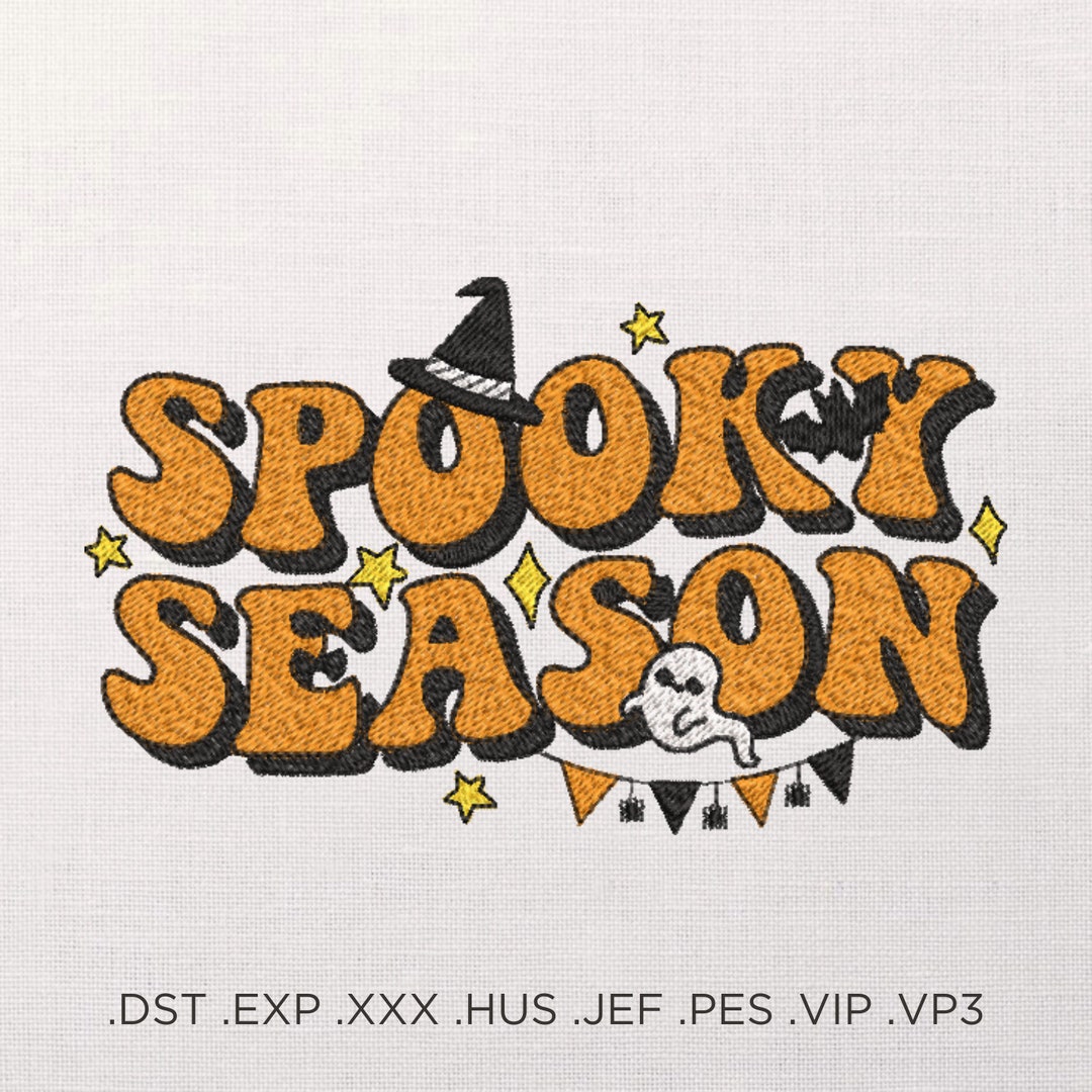Spooky Season Machine Embroidery Designs, Spooky Season Embroidery ...