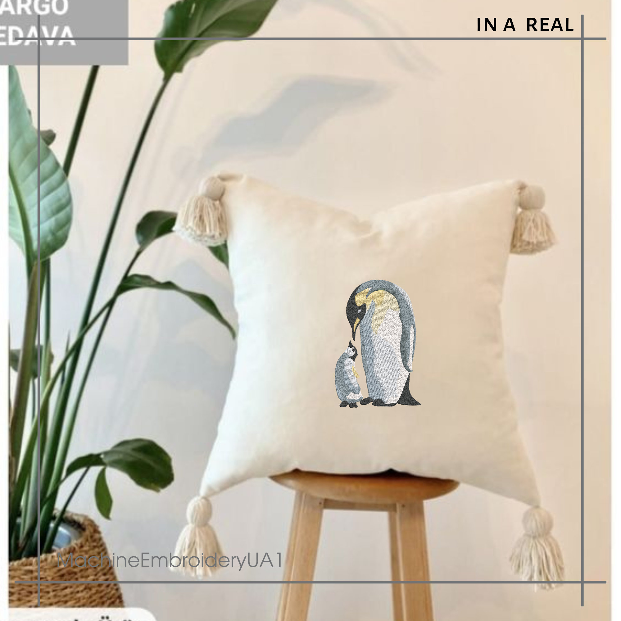 Cute Penguins Machine Embroidery Design Penguins Embroidery - Etsy