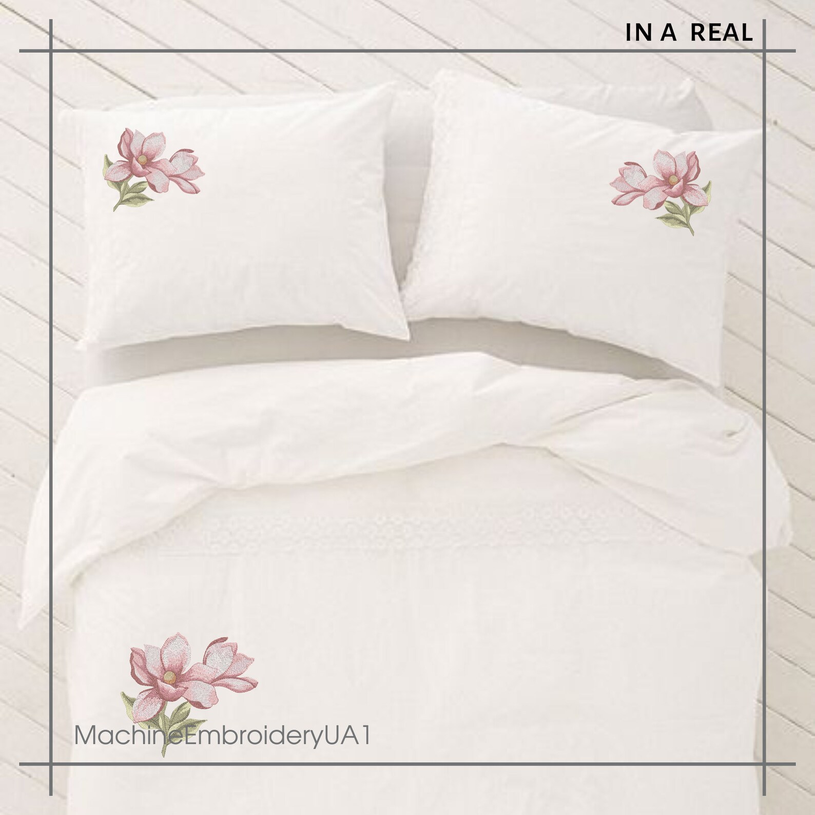 Magnolia Flower Machine Embroidery Design Magnolia Flower - Etsy