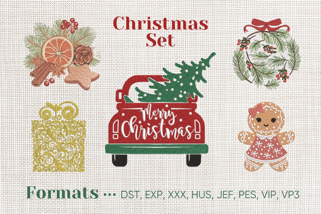 Christmas Embroidery Machine Pattern, Christmas Tree Embroidery Design ...