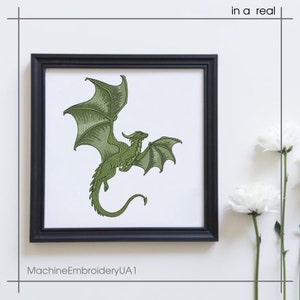 Dragon Machine Embroidery Design - Dragon Embroidery Files - 7 Sizes ...