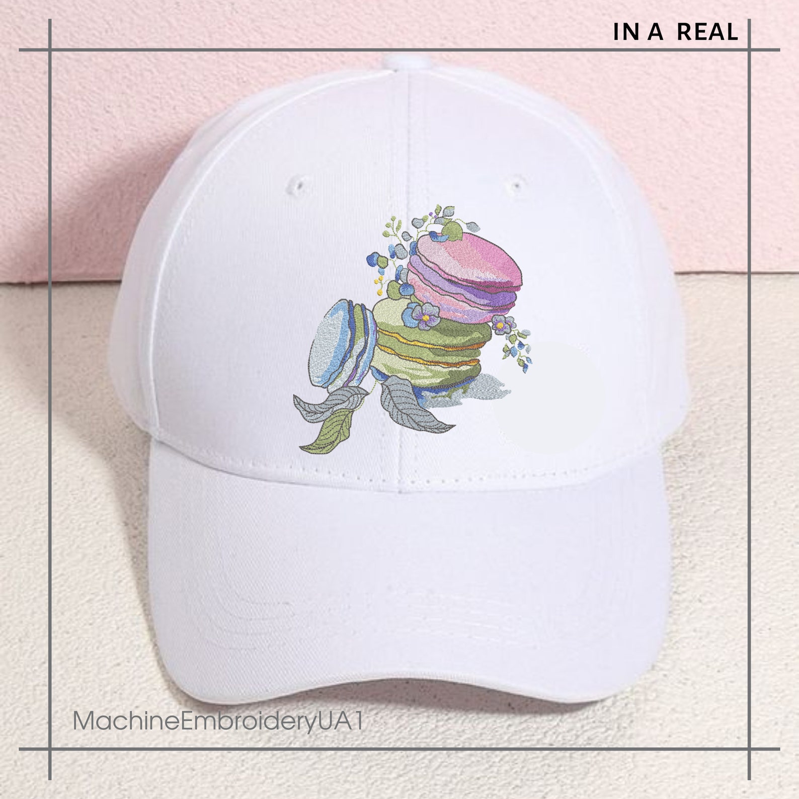 Macaron Machine Embroidery Design - Kitchen Embroidery Digital ...