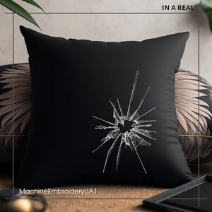 Broken Glass Machine Embroidery Design Broken Heart Embroidery Files 6 ...