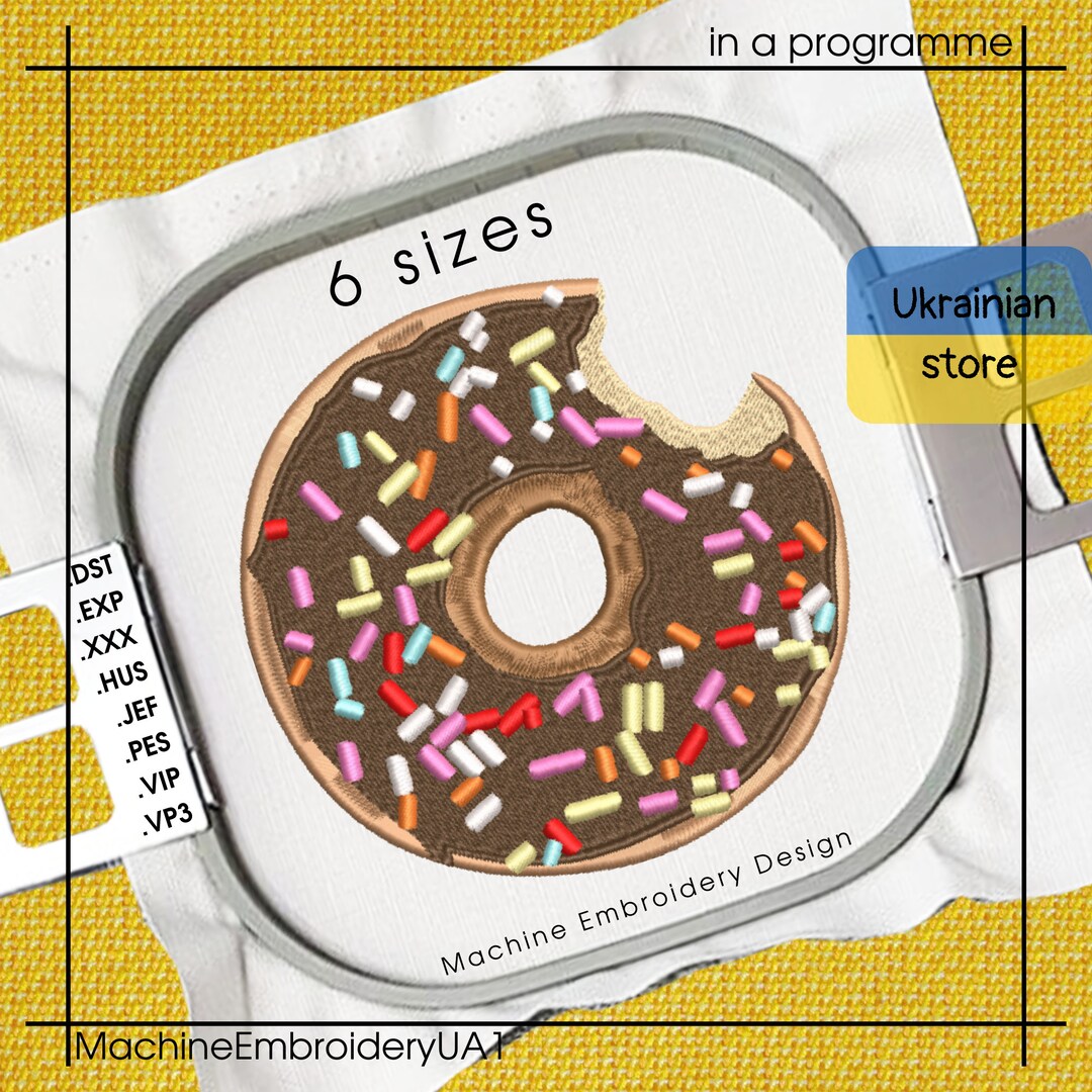American Donut Embroidery Cake Machine Embroidery Machine Embroidery ...