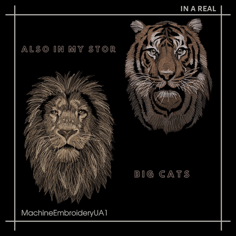 Cheetah on a Black Background Machine Embroidery Design - Etsy