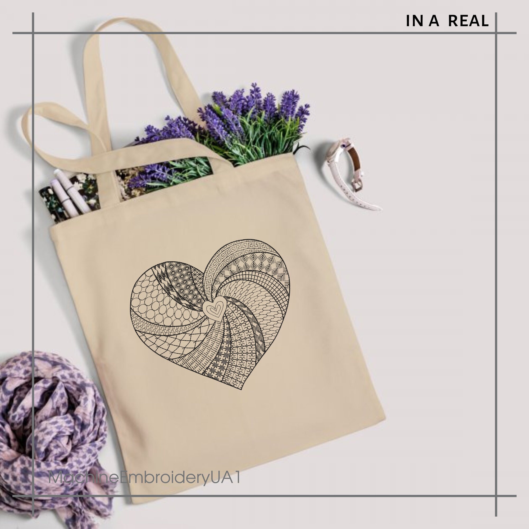 Heart Outline Stitch Machine Embroidery Design Heart Motifs - Etsy