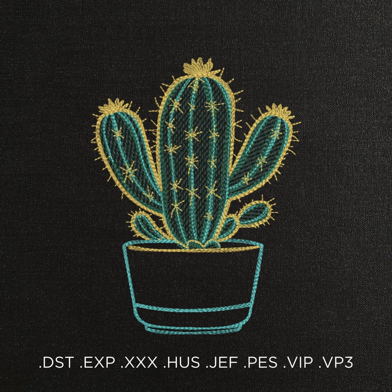 Cactus Embroidery - Etsy