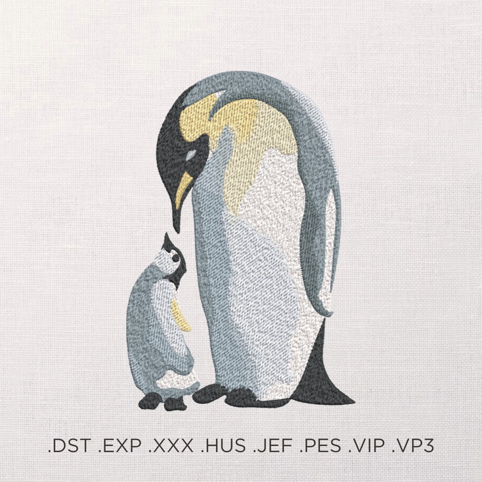 Cute Penguins Machine Embroidery Design - Penguins Embroidery Files - 6 ...
