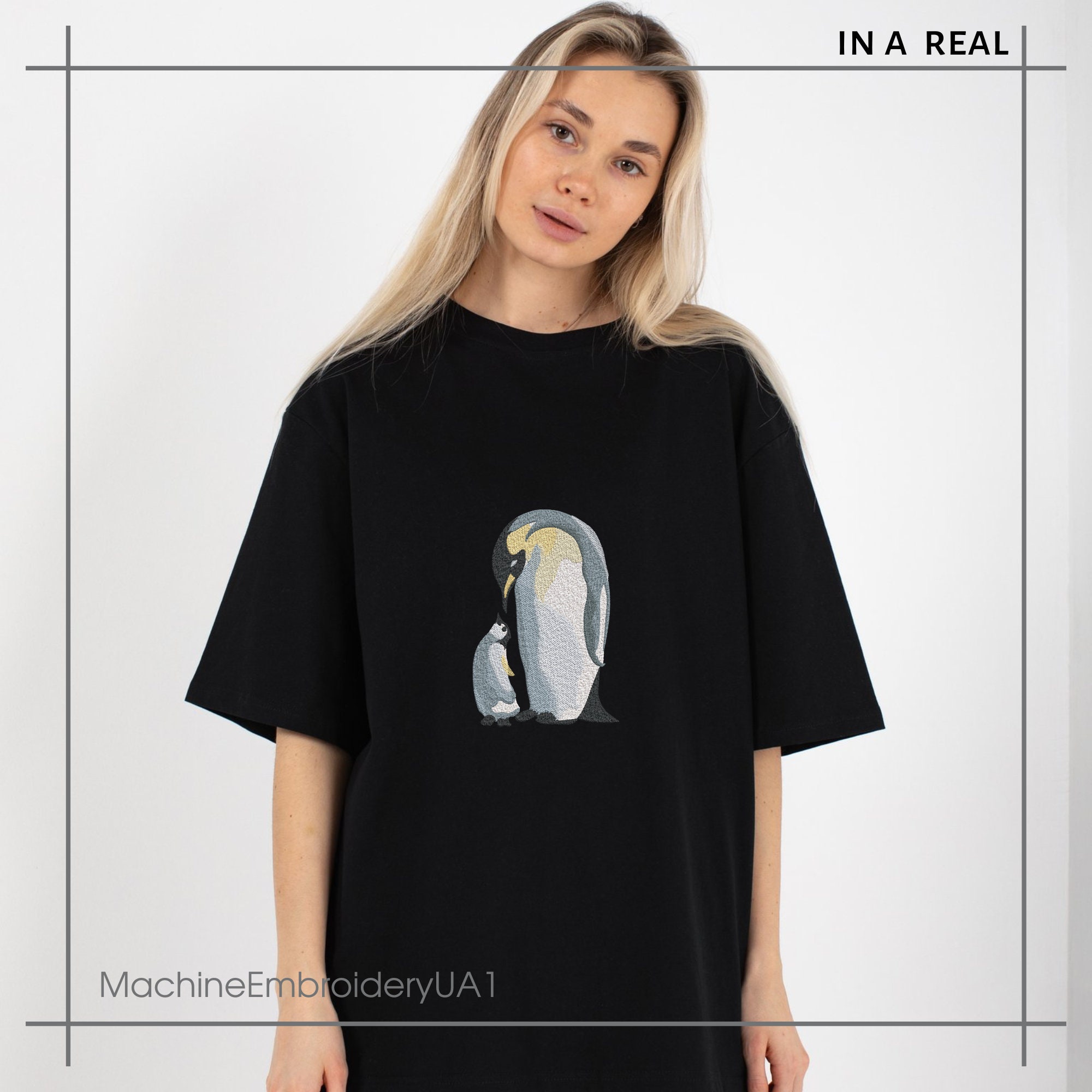 Cute Penguins Machine Embroidery Design Penguins Embroidery - Etsy