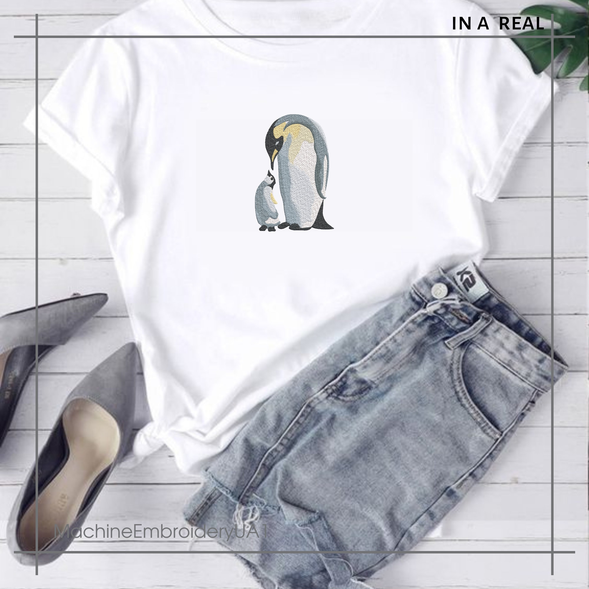 Cute Penguins Machine Embroidery Design Penguins Embroidery - Etsy