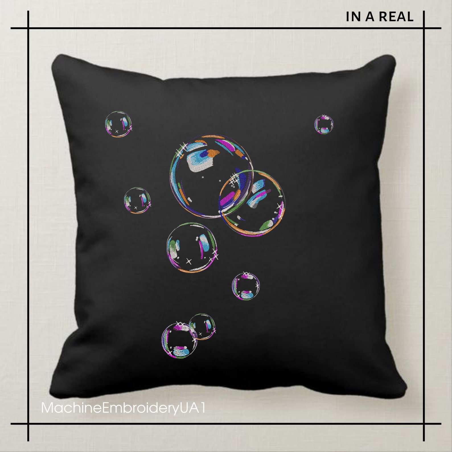 Soap Bubbles Machine Embroidery Design Blowing Bubbles Embroidery Files ...