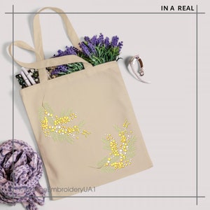 Mimosa Machine Embroidery Design Mimosa Branch Embroidery Files 5 Sizes ...