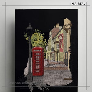 Street of London Machine Embroidery Design - Files of Embroidery ...
