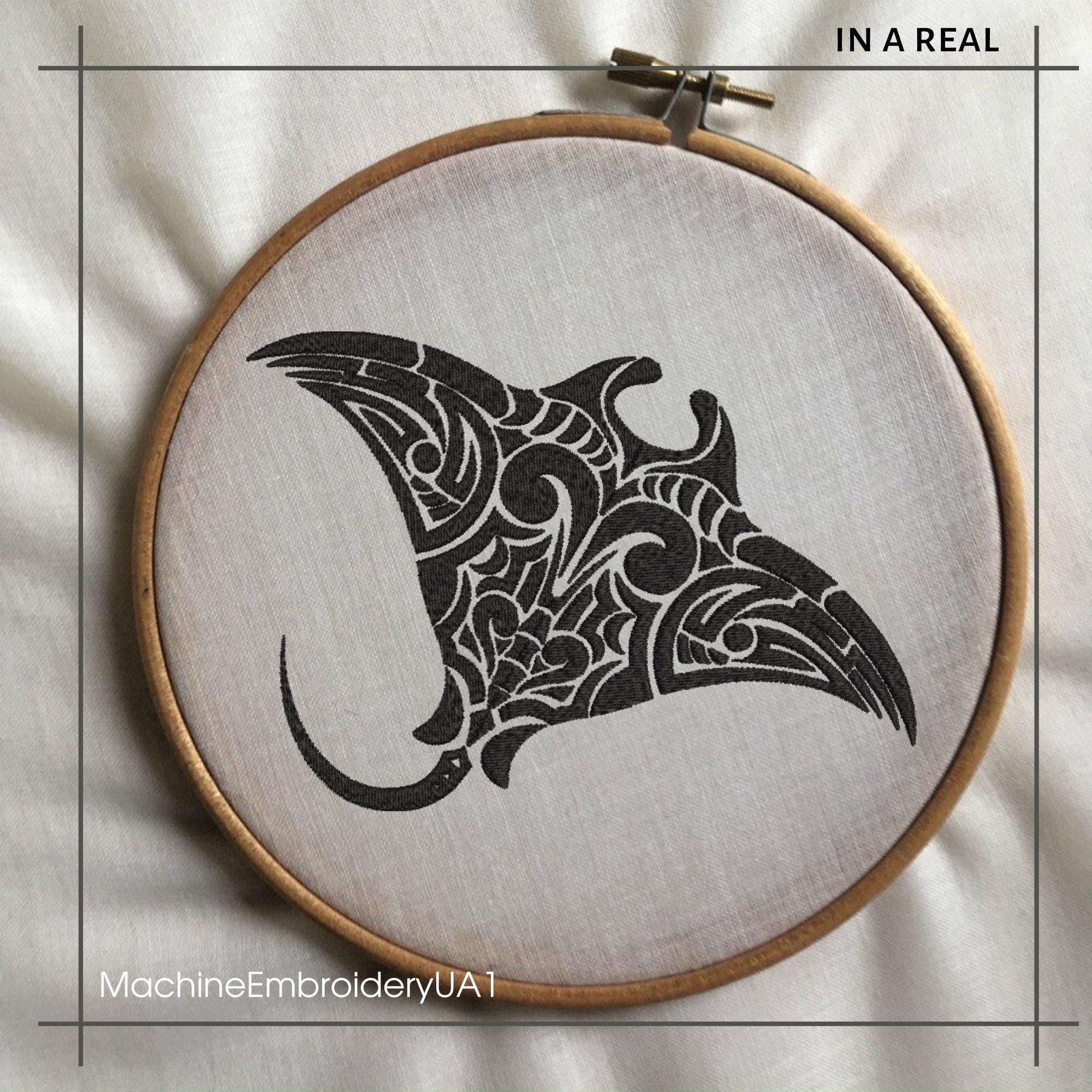 Trendy Sea Creatures Machine Embroidery Pattern, Sea Animals Embroidery ...
