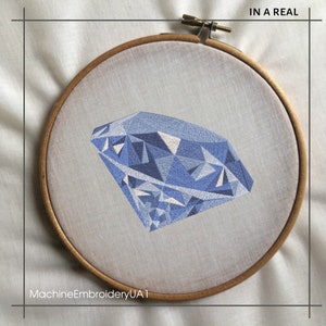 Diamond Machine Embroidery Design - Diamond Embroidery Files - 8 Sizes ...
