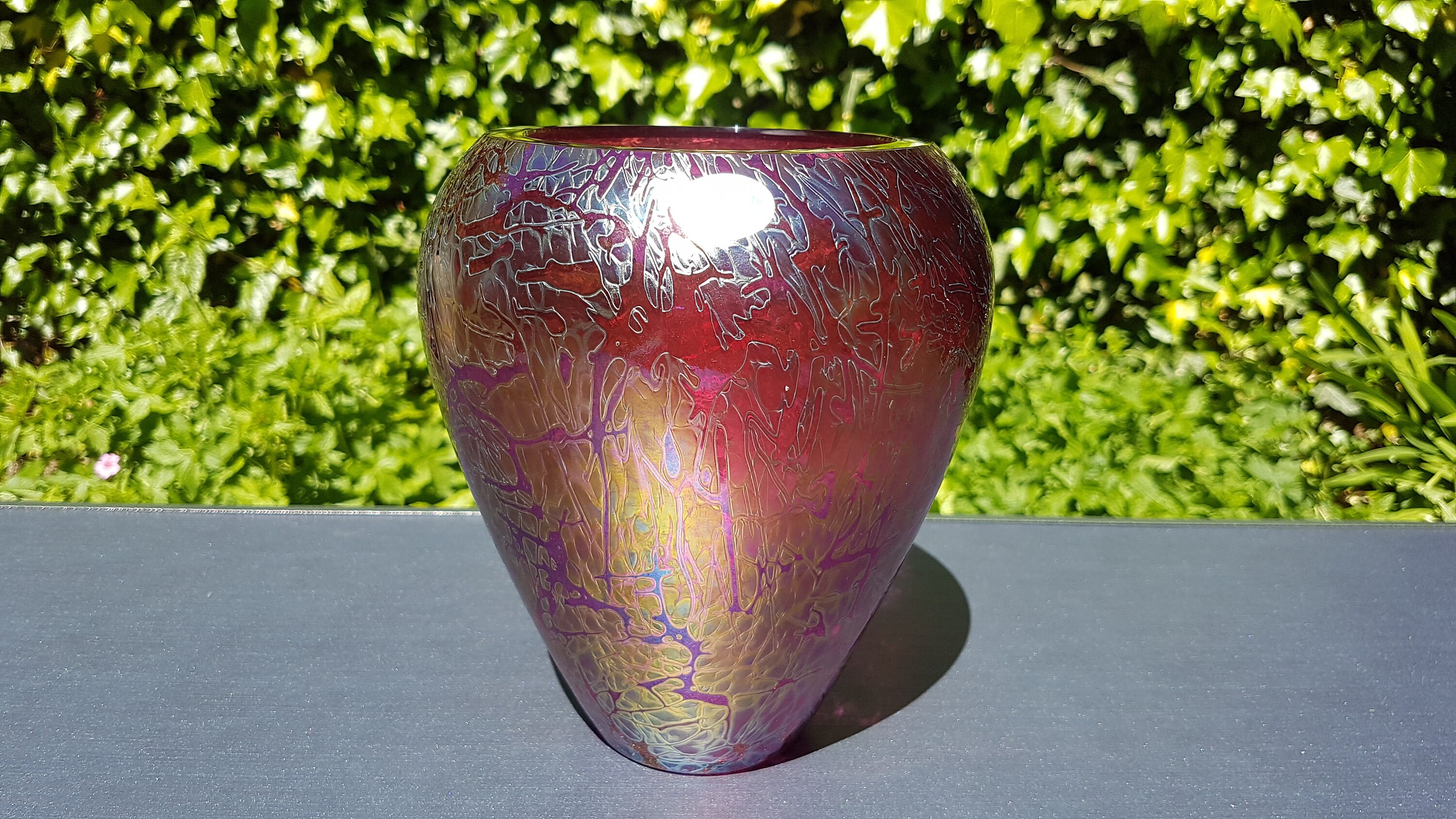 Royal Brierley Handmade Art Glass Studio Vase. Brierley Hill | Etsy