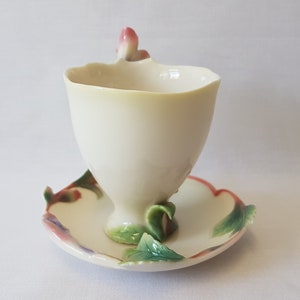 Franz Sage Teacup and Saucer, FZ00457. Jingdezhen, Jiangxi, China. - Etsy