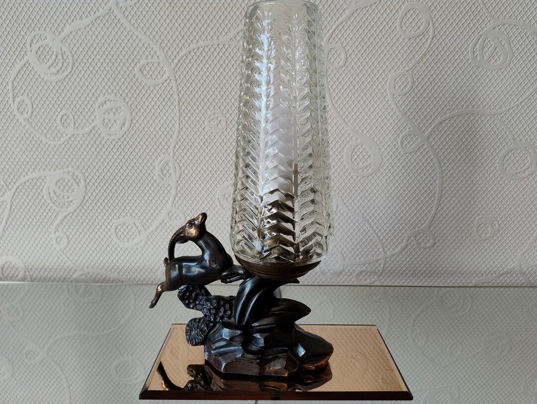 Limousin Art Deco Desk / Table Lamp. France. - Etsy