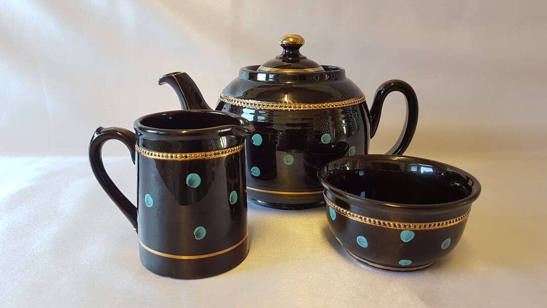 Alcock, Lindley & Bloore (ALB) Ascot Design, Brown Betty 3-piece ...