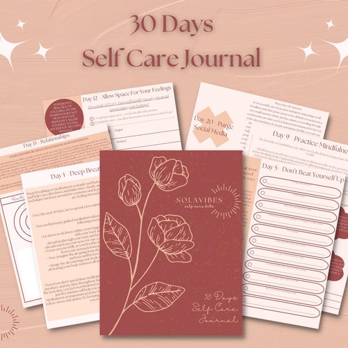 30 Day Self Care Journal Build Better Stronger Self Care - Etsy