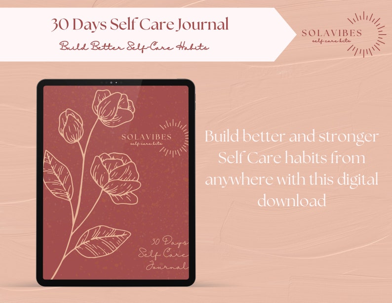 30 Day Self Care Journal - Build Better Stronger Self Care Habits ...