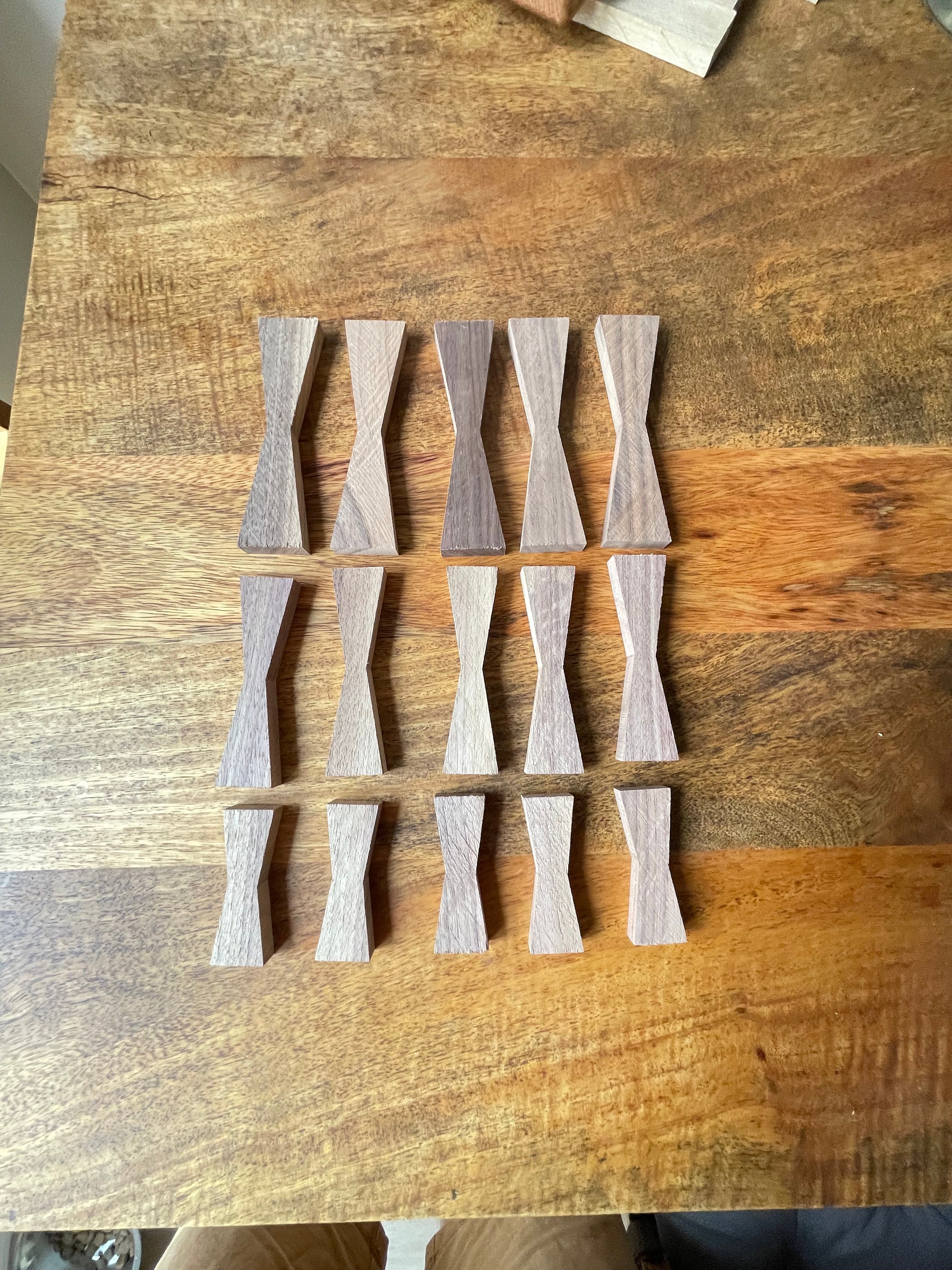 Bow Tie Inlay American Black Walnut Bow Tie Inlay 15 Pack - Etsy