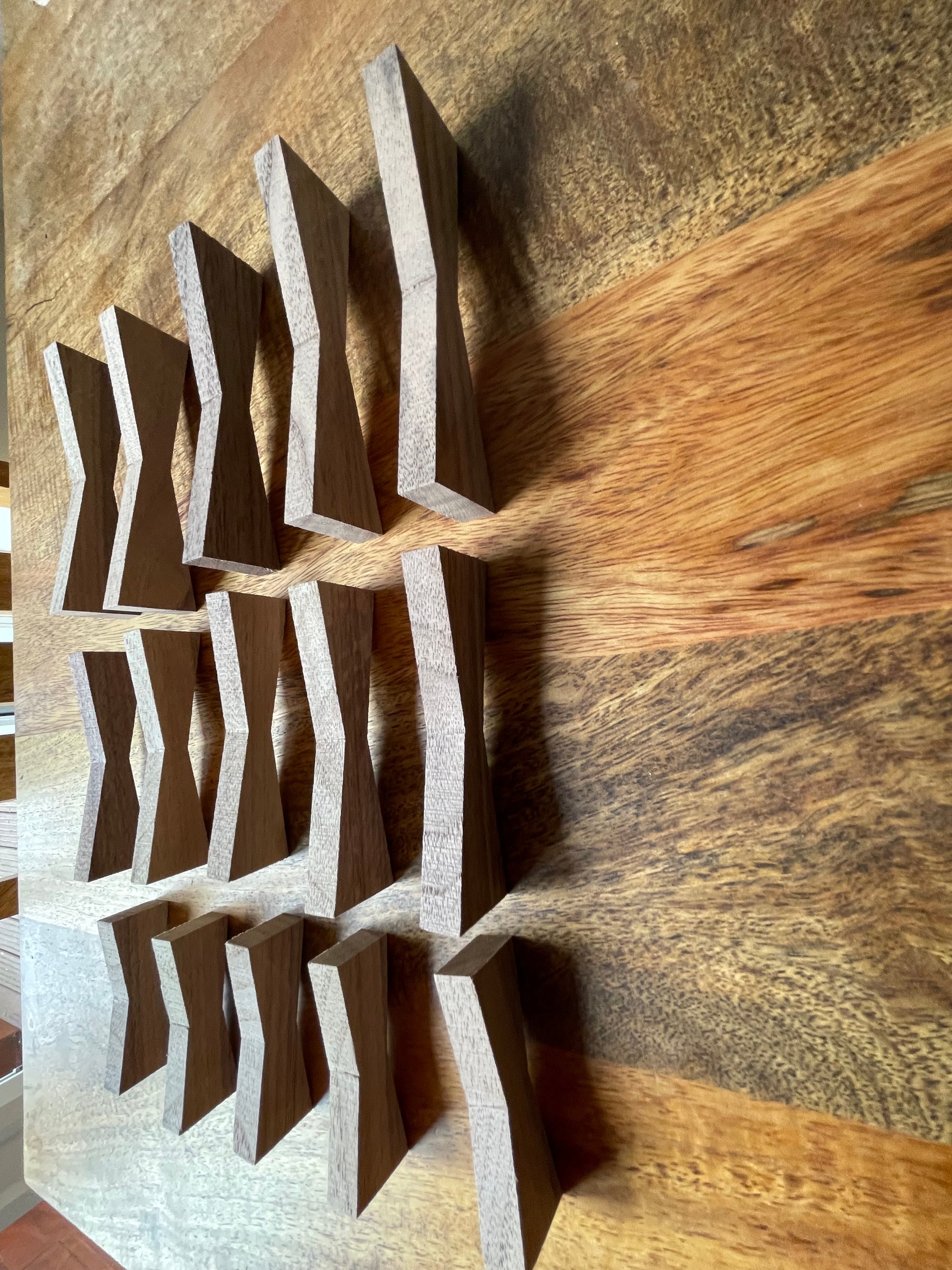 Bow Tie Inlay American Black Walnut Bow Tie Inlay 15 Pack - Etsy