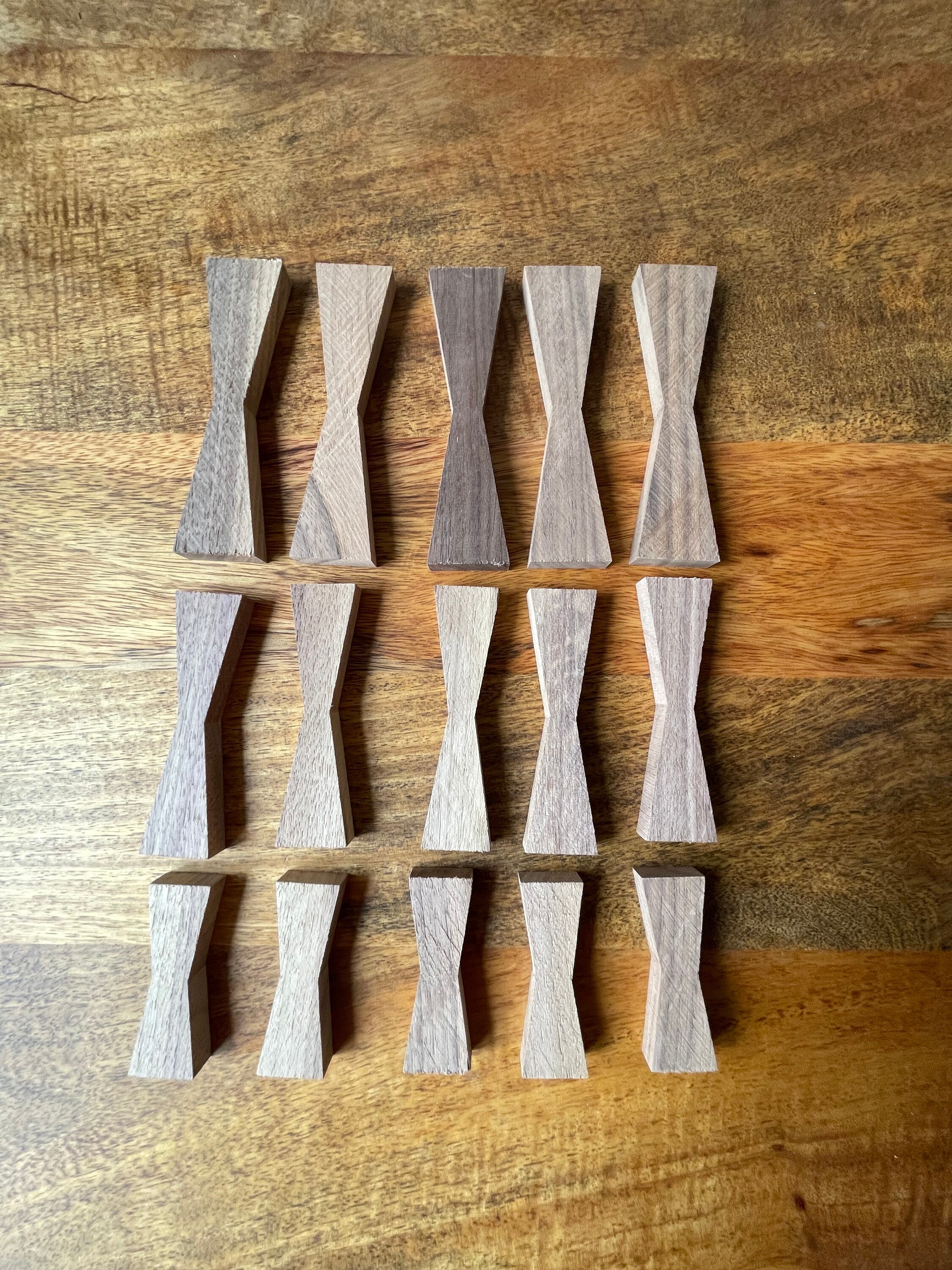Bow Tie Inlay American Black Walnut Bow Tie Inlay 15 Pack, Small Medium ...