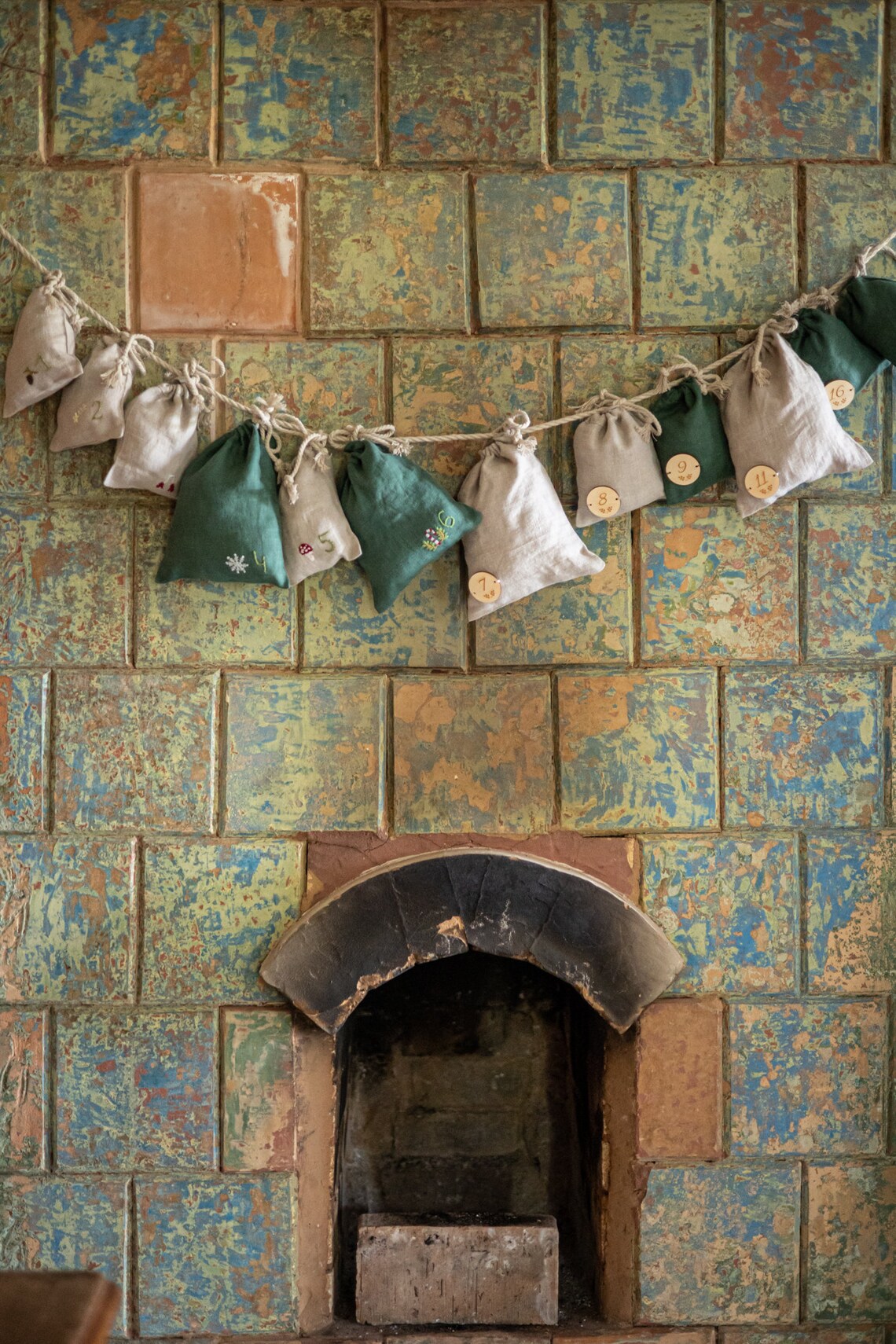 Customizable Linen Advent Calendar for Family Tradition - Etsy