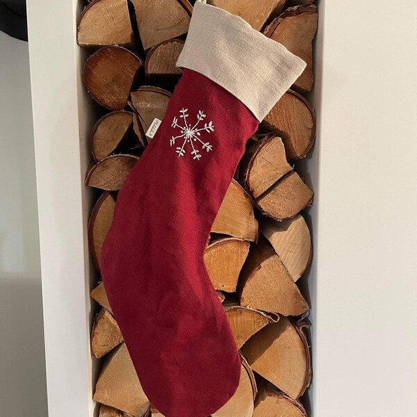 Rustic Christmas Stocking - Etsy