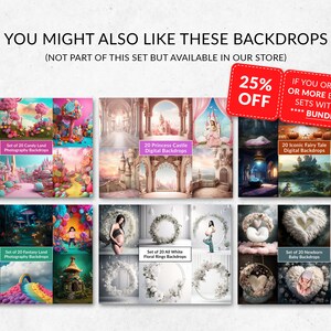 Value Digital Background Bundle Fairy Tale Backdrop Princess Castle ...