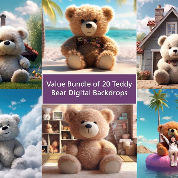 Teddy Bear Backdrop Bundle - Etsy