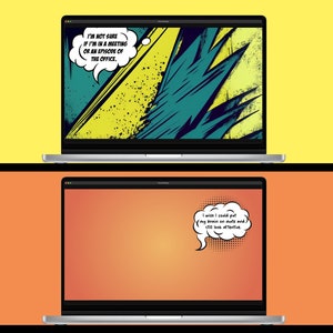 Set of 10 Zoom Backgrounds Streamer Backdrop Funny Speech Bubble Video ...