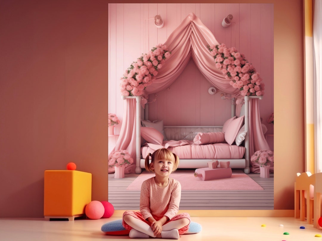 8x10 Ft Barbie Dollhouse Wallpaper Backdrop Studio 8x10 Barbie Poster ...