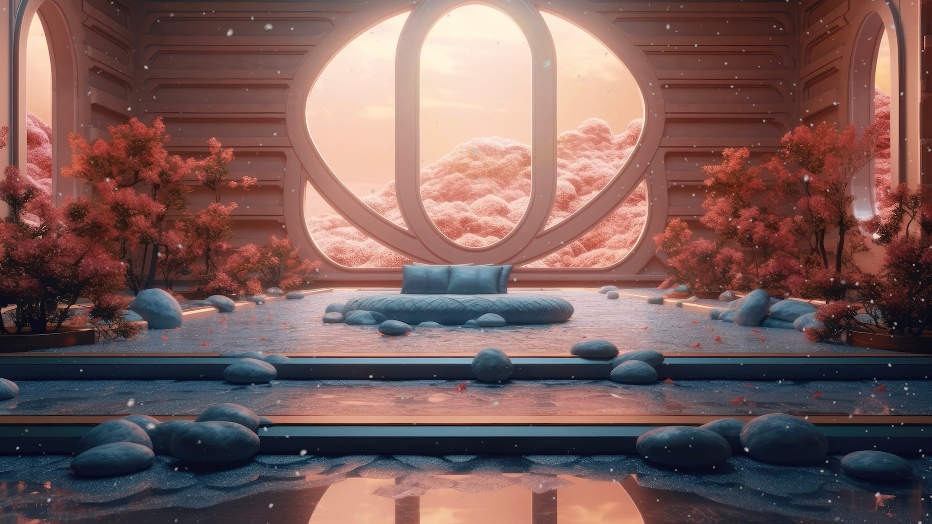 Vtuber Animated Background Calm Relaxing Space Twitch Overlay Package ...