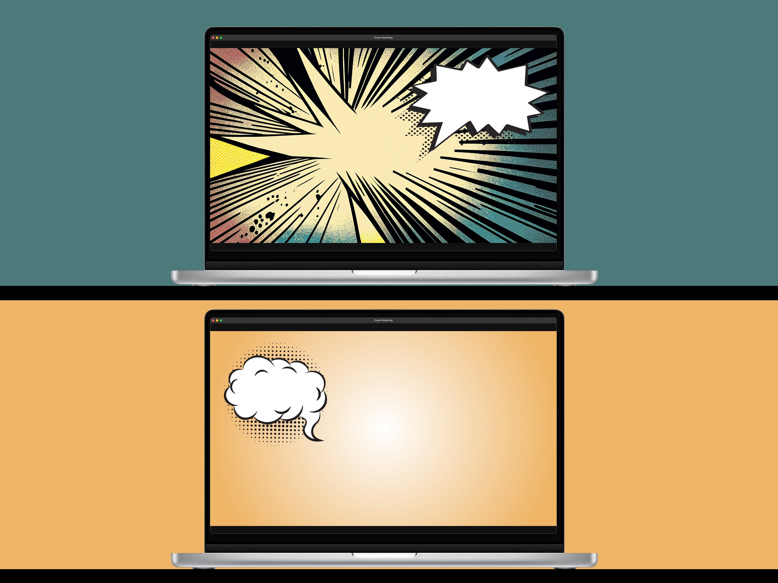 Set of 10 Zoom Backgrounds Streamer Backdrop Empty Speech - Etsy