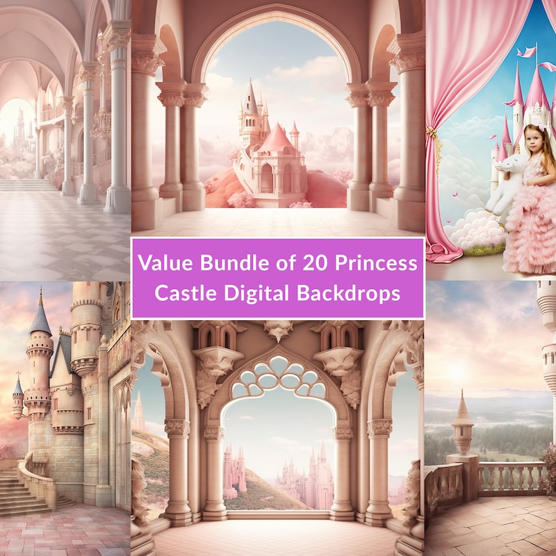 Castle Backdrop - Etsy