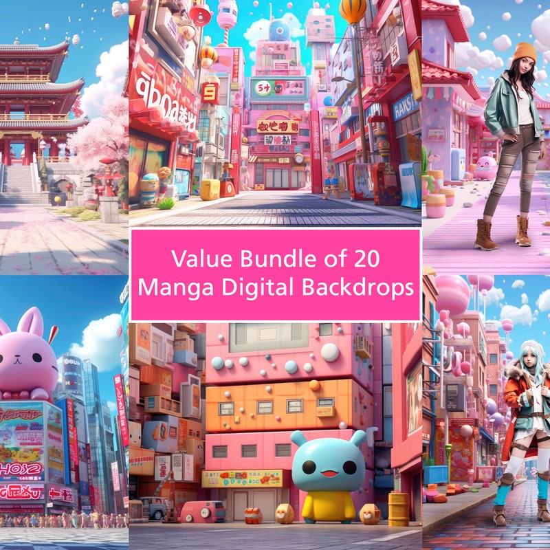 Anime Manga Backdrop - Etsy