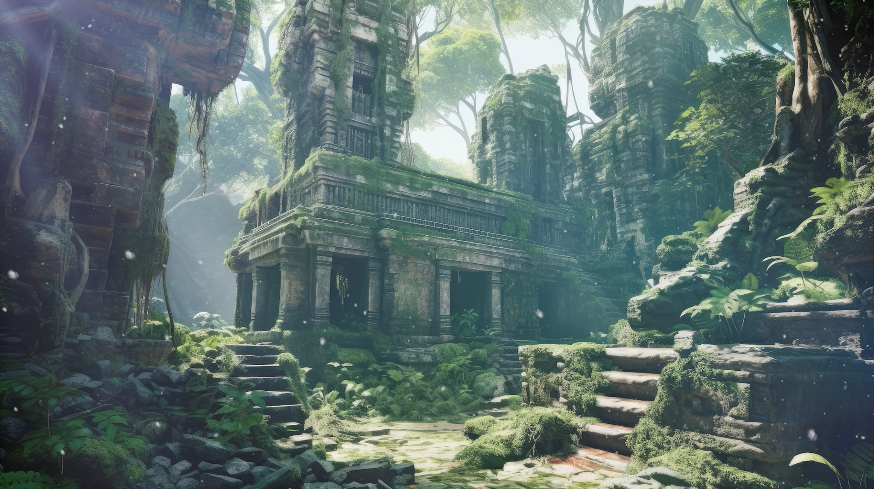 Vtuber Animated Background Jungle Twitch Overlay Package Twitch Screens ...