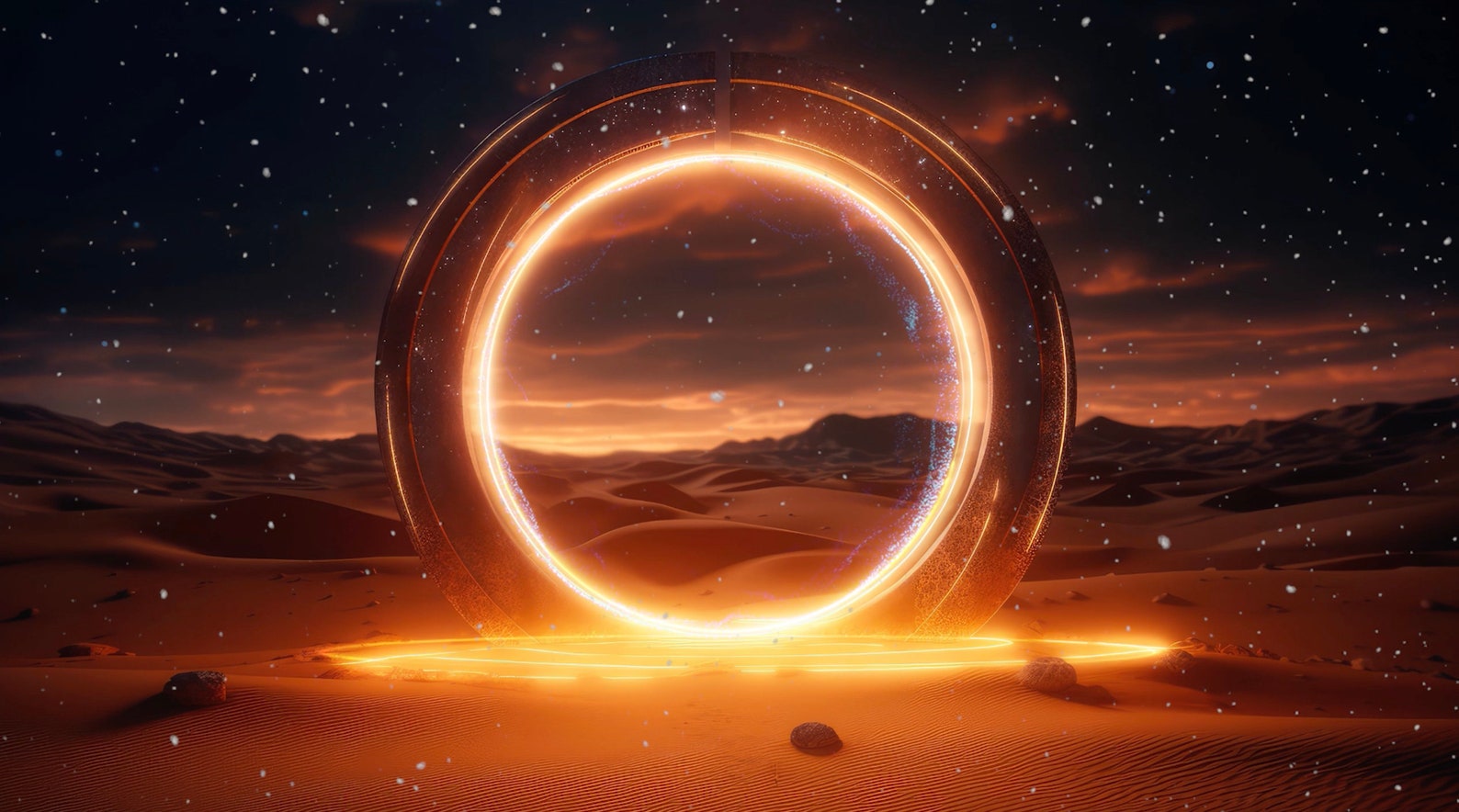 Vtuber Animated Background Futur Circle Twitch Overlay Package Twitch ...