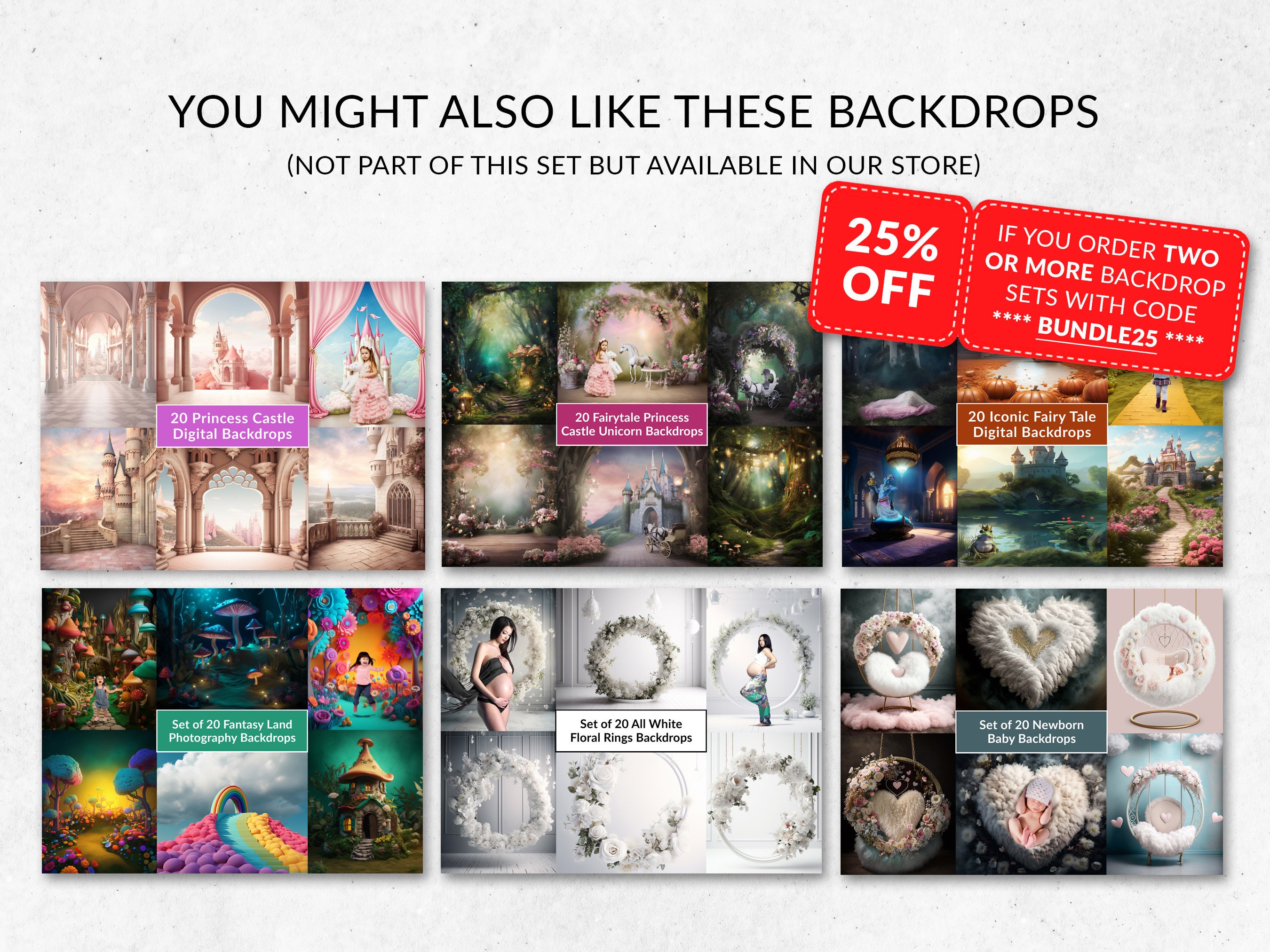 Value Background Bundle Candy Land Backdrop Princess Castle Backdrop ...