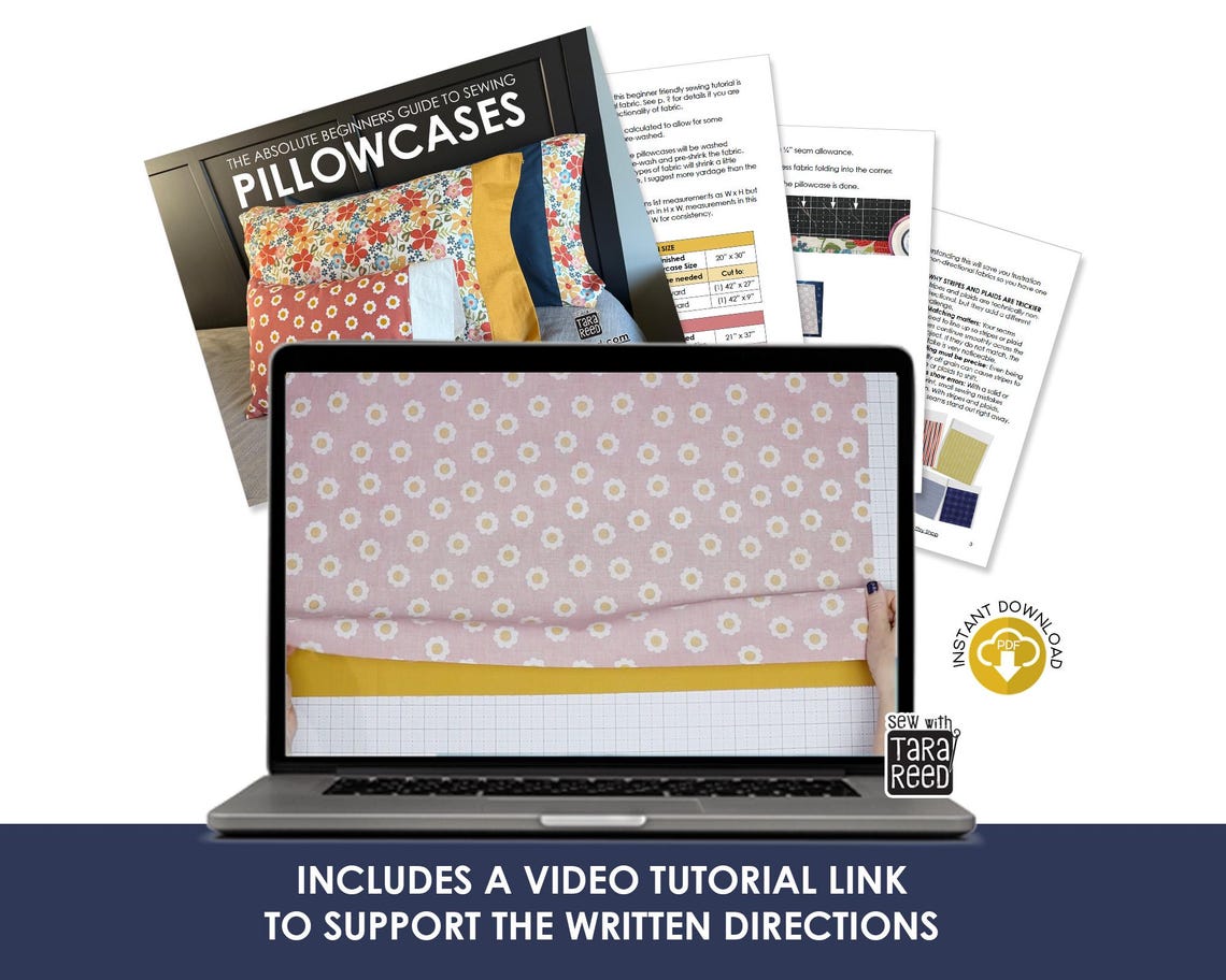 Beginner Pillowcase Pattern in 5 Sizes (digital Download) - Etsy