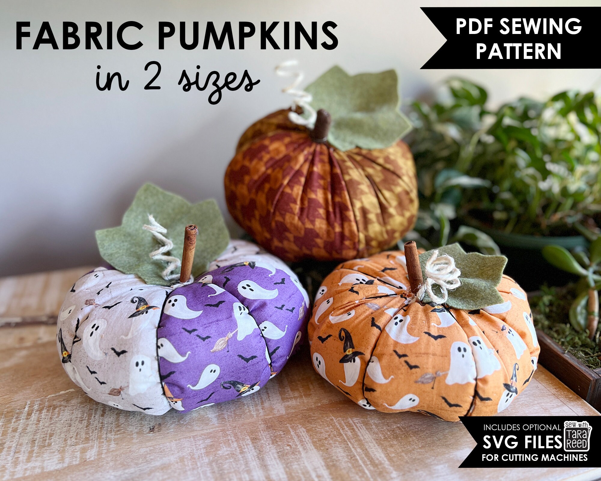 Fabric Pumpkin Sewing Pattern in 2 Sizes PDF PDF Sewing Pattern ...