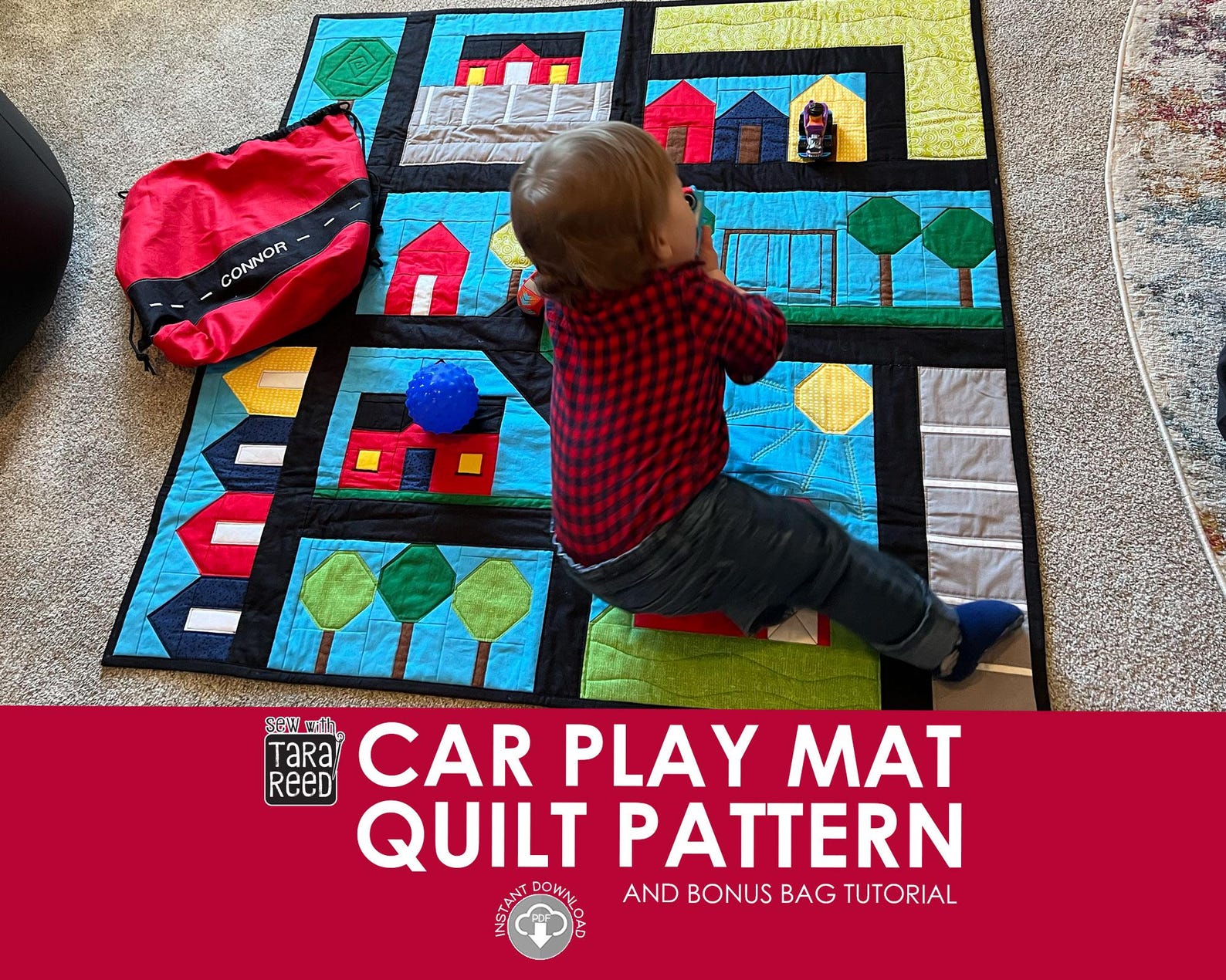 Car Play Mat Quilt Pattern (instant Download PDF) - Etsy